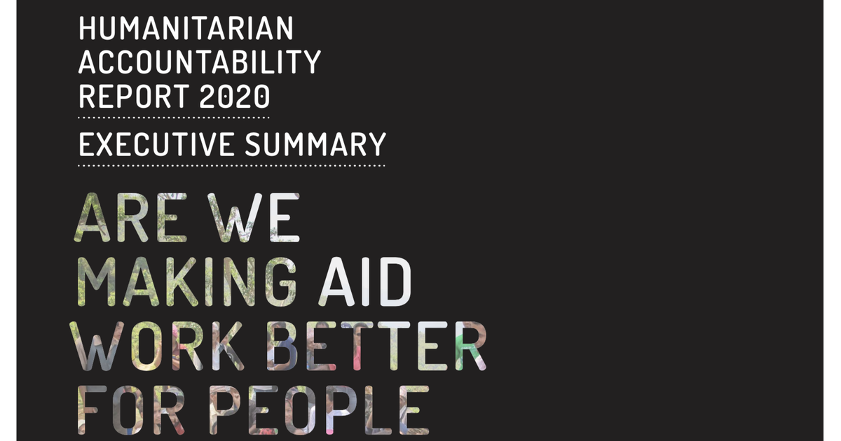 Humanitarian Accountability Report 2020 - HQAI