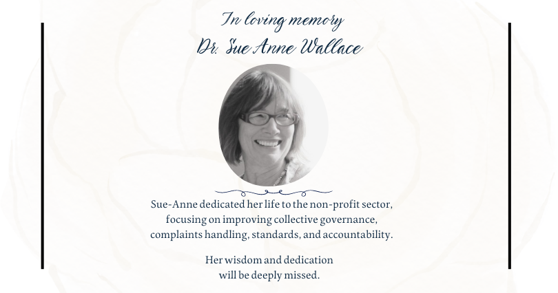In loving Memory of Dr. Sue Anne Wallace - HQAI In loving Memory of Dr. Sue Anne Wallace - HQAI